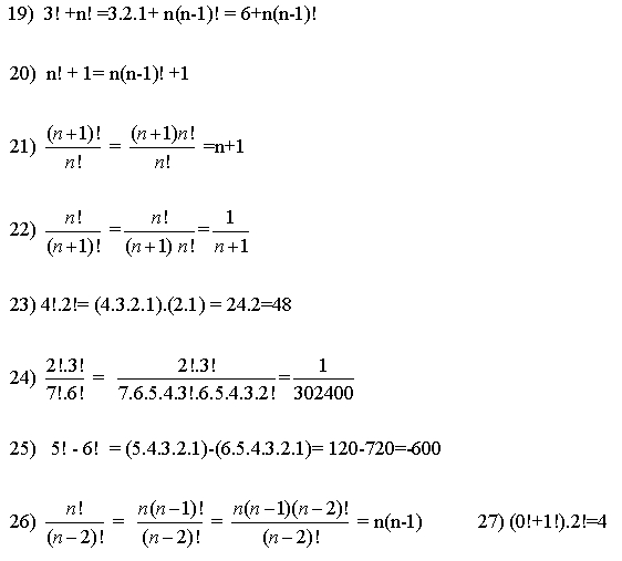 Exercícios de fatoriais - Parte I | Matemática na Veia